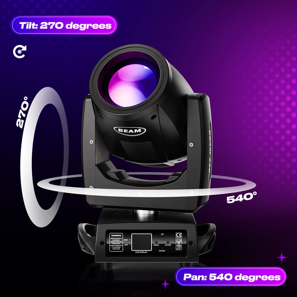230W 7R Sharpy Beam Moving Head Spot Light DMX512 Gobo Stage Lighting ...