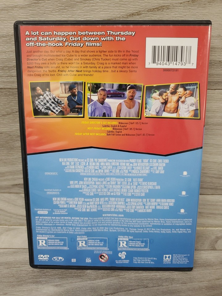 The Friday 3 Movie Collection (DVD 3-Disc Set) Trilogy 794043147937| eBay