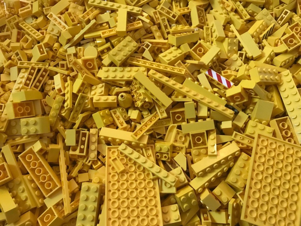 LEGO 300+ or 500+ PIECES FROM BULK! RANDOM SELECTION! CHOICE OF COLOR ...