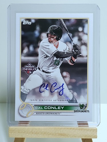 Cal Conley 2022 Topps 1st Pro Debut Auto Card #PD-195 Atlanta Braves | eBay