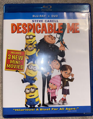 Despicable Me (Blu-ray/DVD, 2010, 3-Disc Set, Includes No Digital Copy ...