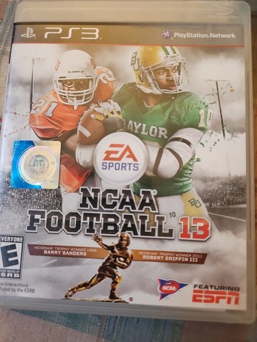 NCAA Football 13 PS3 (Sony PlayStation 3, 2012) Complete w/ Manual ...