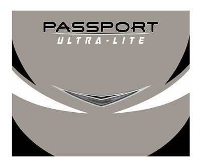 9 RV TRAILER KEYSTONE PASSPORT Front LOGO Stripes DECALS GRAPHICS-3060 ...