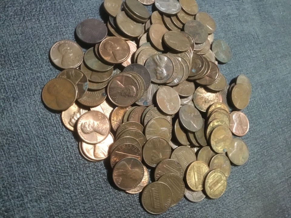 1 Pound Pre-1982 Copper Pennies: 95 percent Pure Lincoln Memorial coins ...