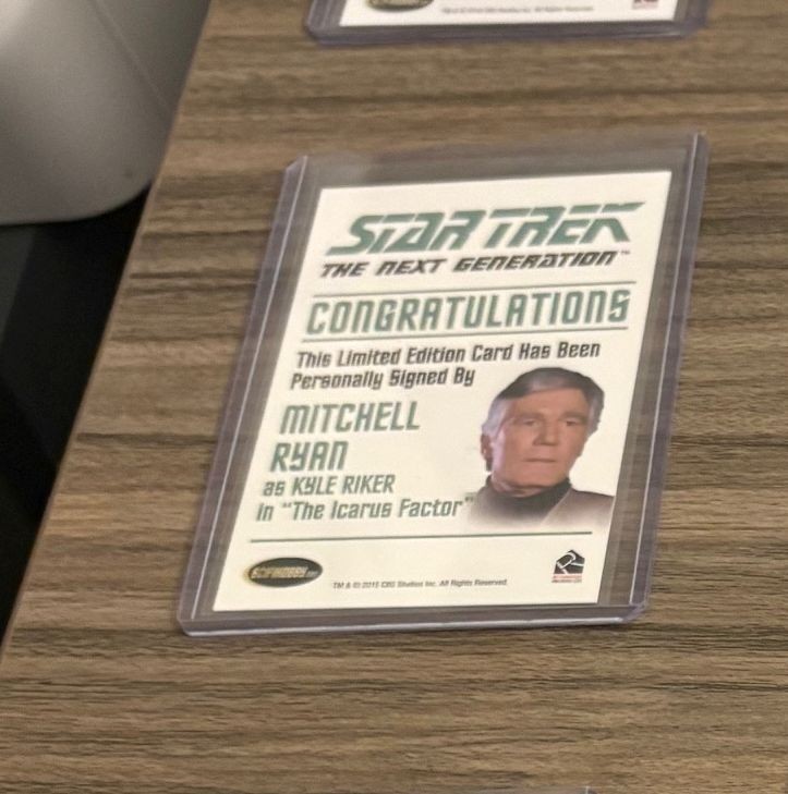 2015 STAR TREK TNG NEXT GENERATION MITCHELL RYAN AS KYLE RIKER ...