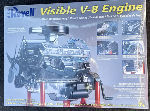 Revell Visible V-8 Engine With Moving Pistons And Crank Model Kit ...