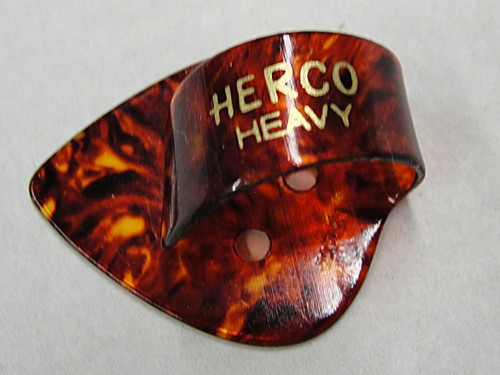 Herco HE113 Flat Thumbpicks CELLULOID THUMB PICKS 4 PICKS Heavy | eBay