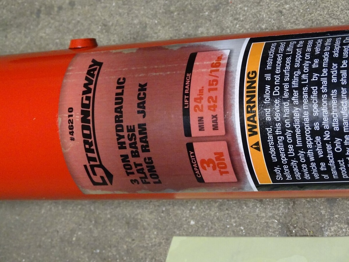 Engine Hoist Cylinder Strongway 8-Ton Long Ram Air/Hydraulic Jack ...