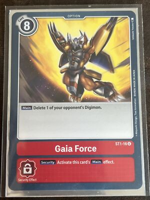 Gaia Force ST1-16 U Starter Deck 01: Gaia Red Digimon TCG | eBay