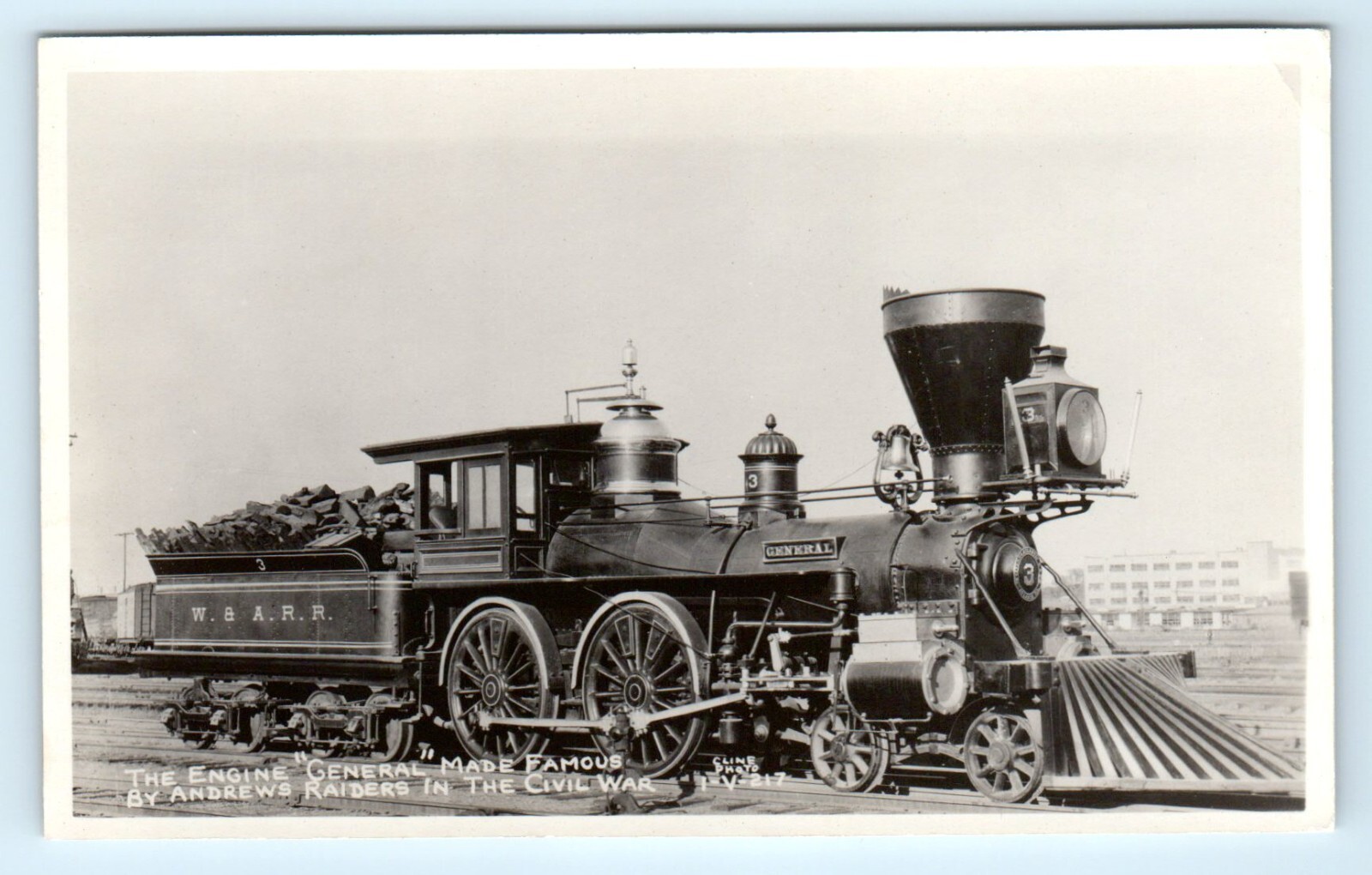 Vintage Engine General Andrews Raiders in the Civil War RPPC Locomotive ...