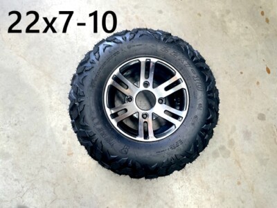 10 inch Complete Wheel Alloy Rim Tyre Quad ATV Buggy Gokart 4 Stud ...