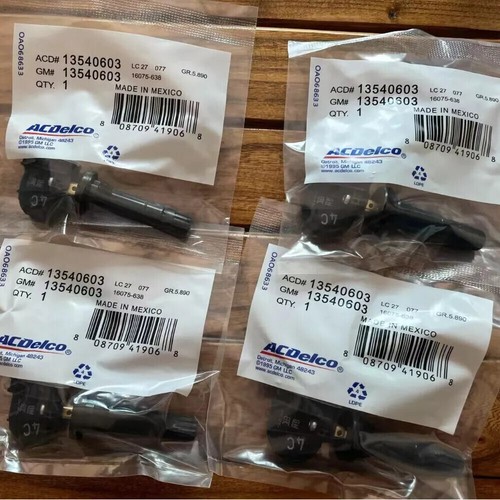 4PCS Genuine 13540603 OEM TPMS Tire Pressure Sensor for GMC Chevy Buick ...