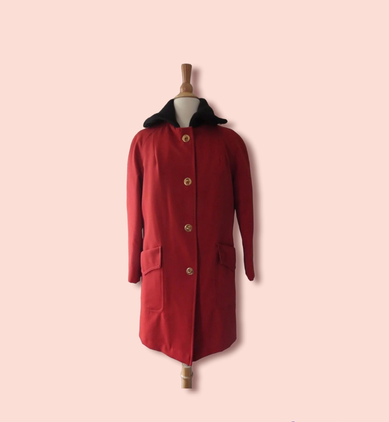 Vintage 1960s MOD "SMUG" lined rain trench coat gold … - Gem