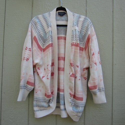 Pendleton Cardigan Sweater Womens M Knit Geometric Aztec Southwestern ...