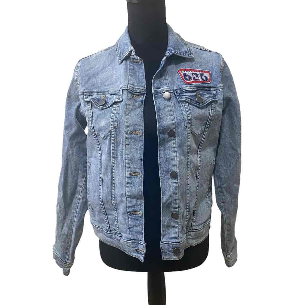 Disney Lilo Stitch Denim Jean Jacket Size SM - Gem