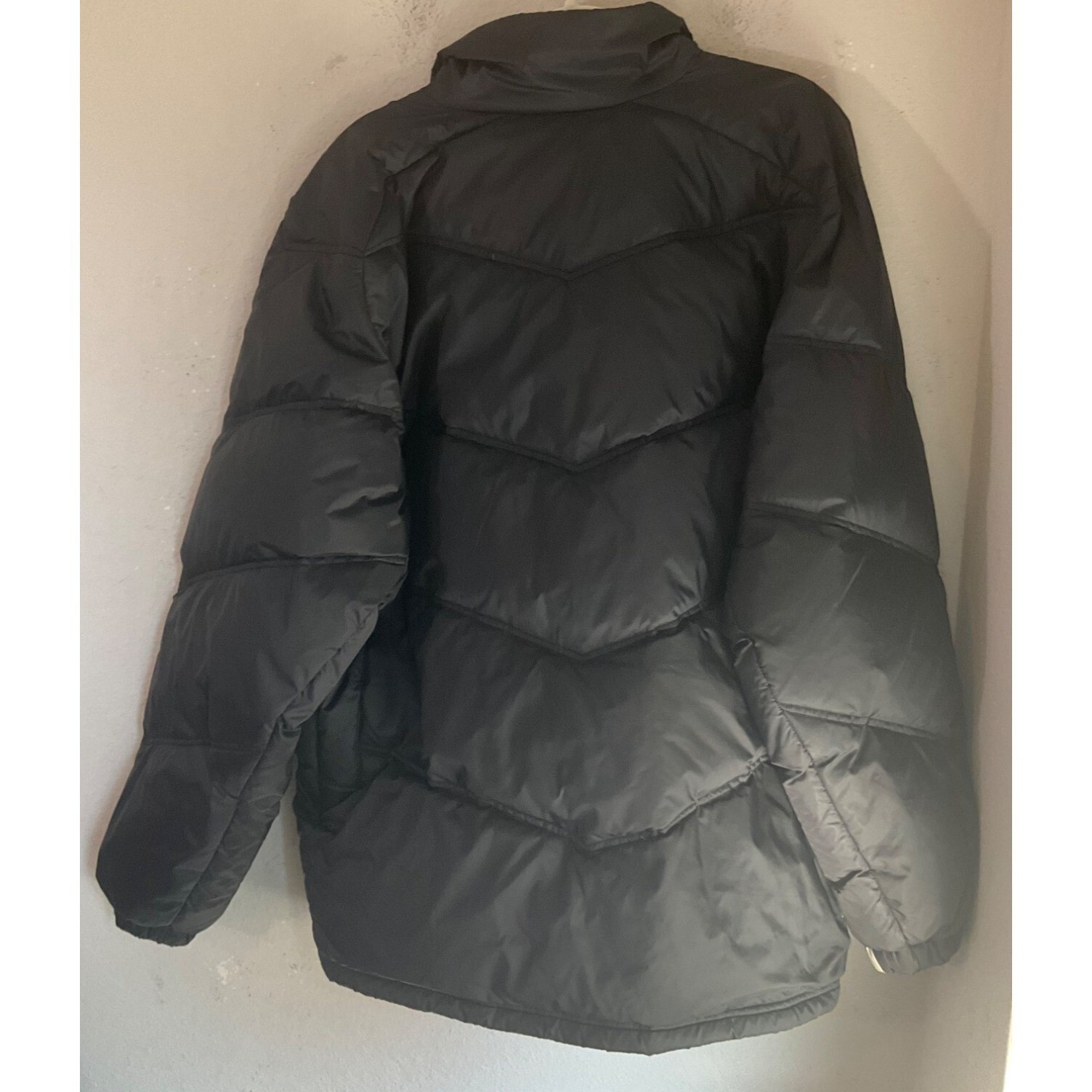 Vintage Umbro Mens XL Black Quilted Puffer Jacket Coat Down Blend* Read ...