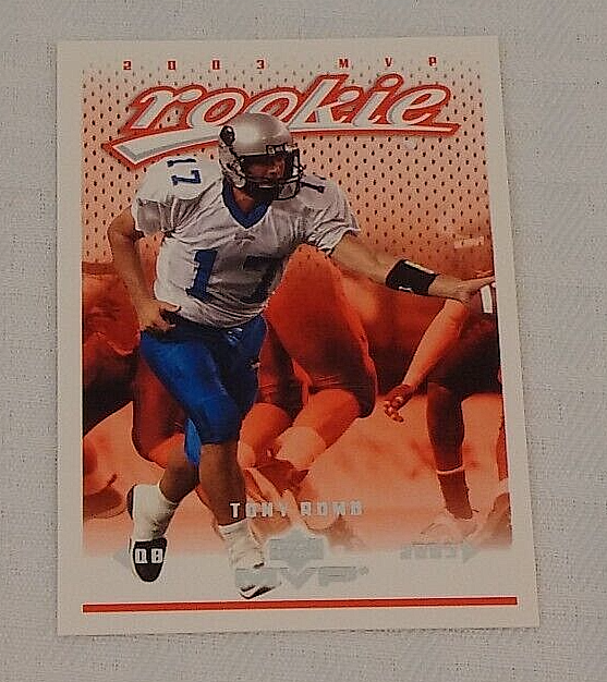 2003 Upper Deck MVP #341 NFL Football Rookie Card RC TONY ROMO Cowboys ...
