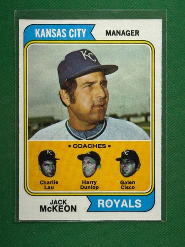 1974 Topps Baseball Charlie Lau Galen Cisco Harry Dunlop #166 Jack ...