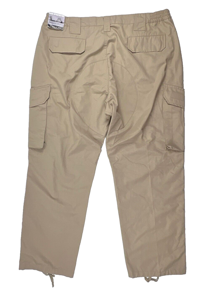 LA Police Gear Tactical Cargo Pants Men 42x30 Stone Operator Rip Stop ...
