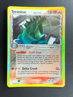 Tyranitar 16/113 Holo Rare Delta Species Pokemon | eBay