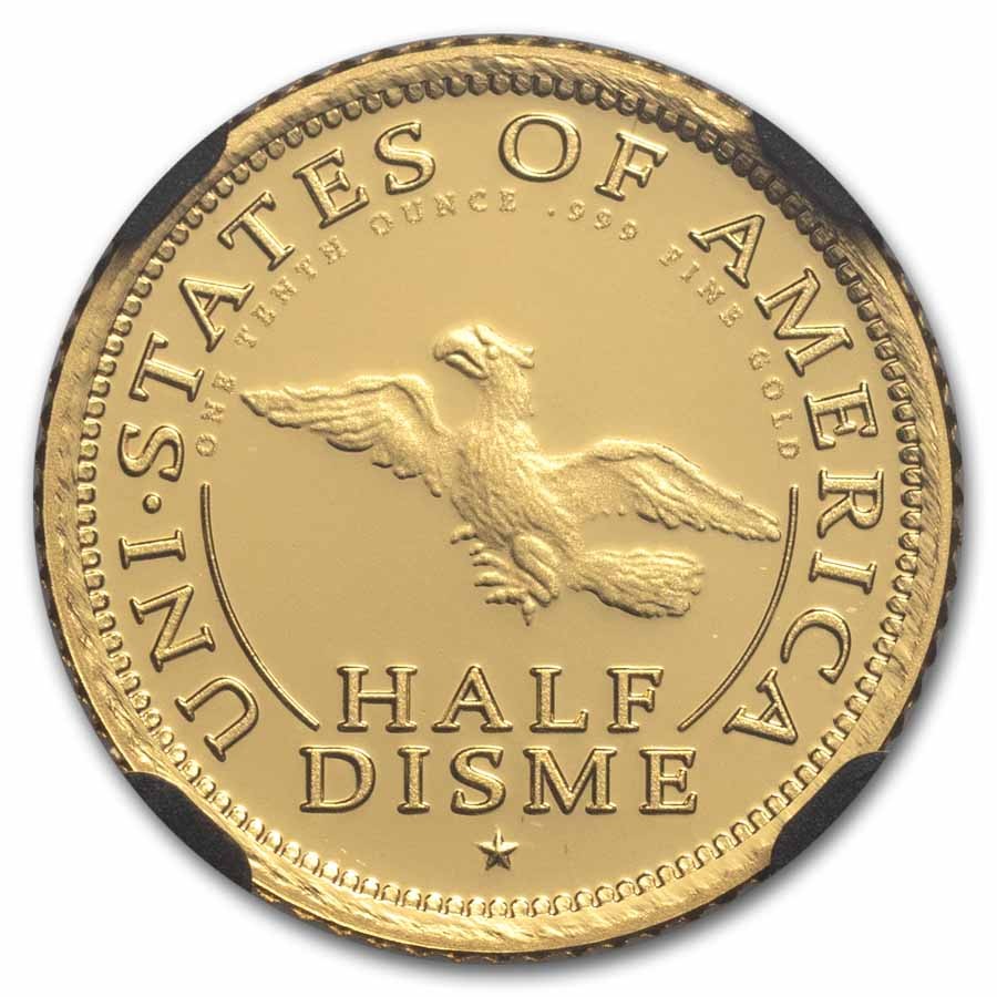 1792-2017 1/10 oz Proof Gold Half Disme 225th Ann. PF-70 NGC | eBay