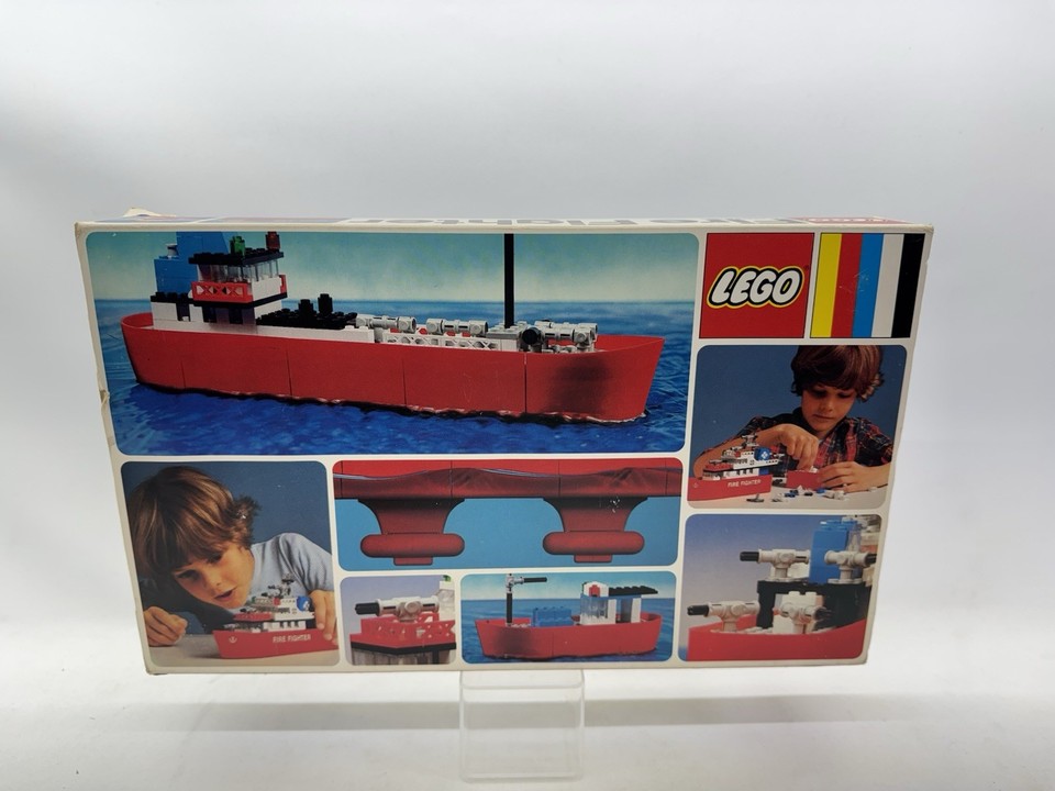 Vintage 1978 LEGO 775 / 316 Fire Fighter Ship Boat 100% Complete in Box ...