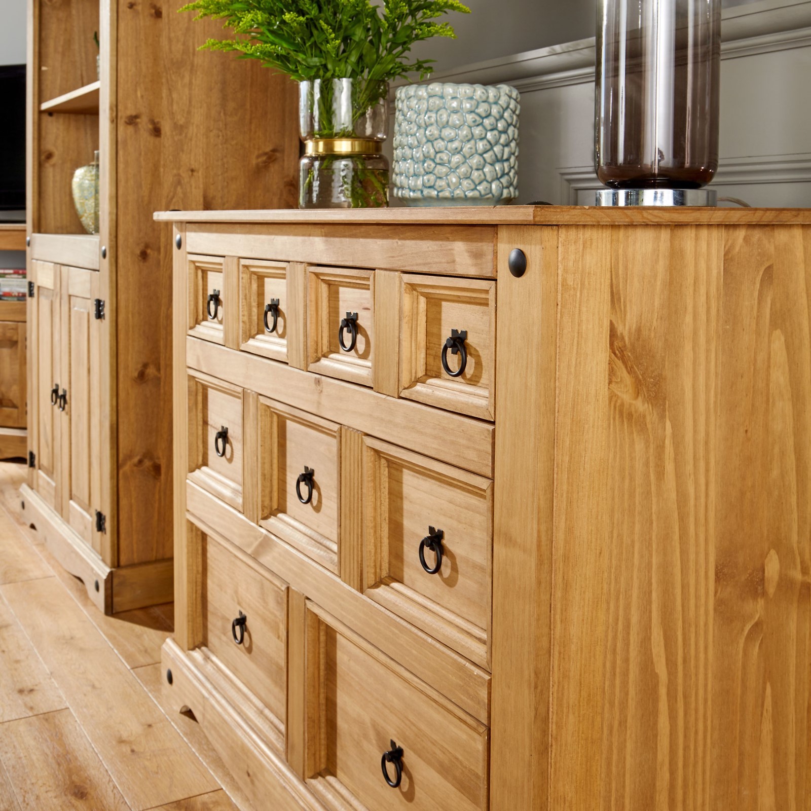 Corona Solid Pine Living Room Furniture Coffee Table Sideboard TV Stane ...