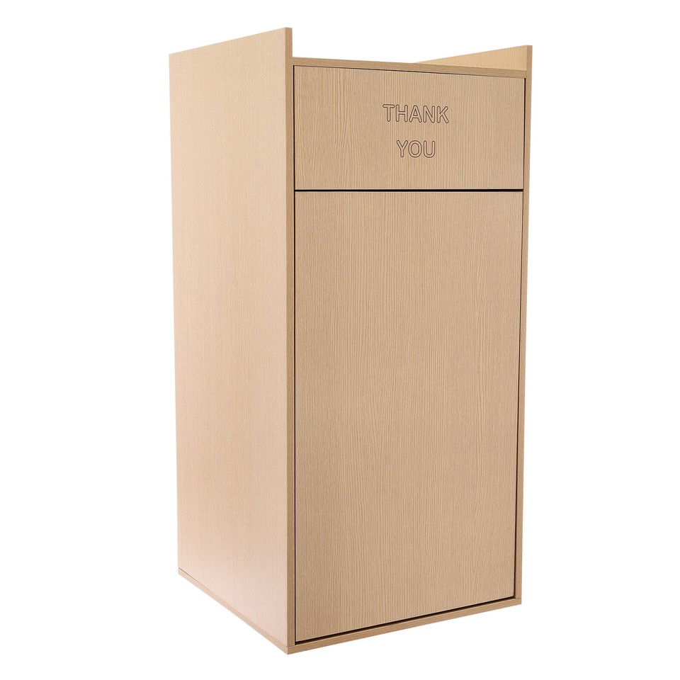 30L Trash Can Cabinet Commercial Trash Bin Ecological Board Garbage ...