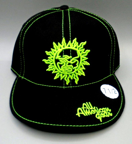 We R One Big Sun Logo Fitted 7 1/2 Strapback Cap Hat All American Gear ...