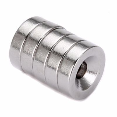 10Pcs Magnets 10mm x 3mm Hole:3mm Disc Strong Rare Earth Neodymium N35 ...