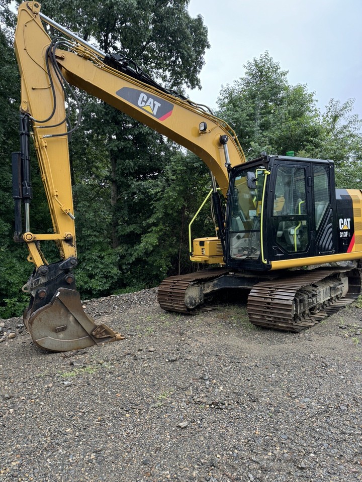 2017 Caterpillar 313FL Excavator Cab Trackhoe Cold A/C Hyd Bucket | eBay