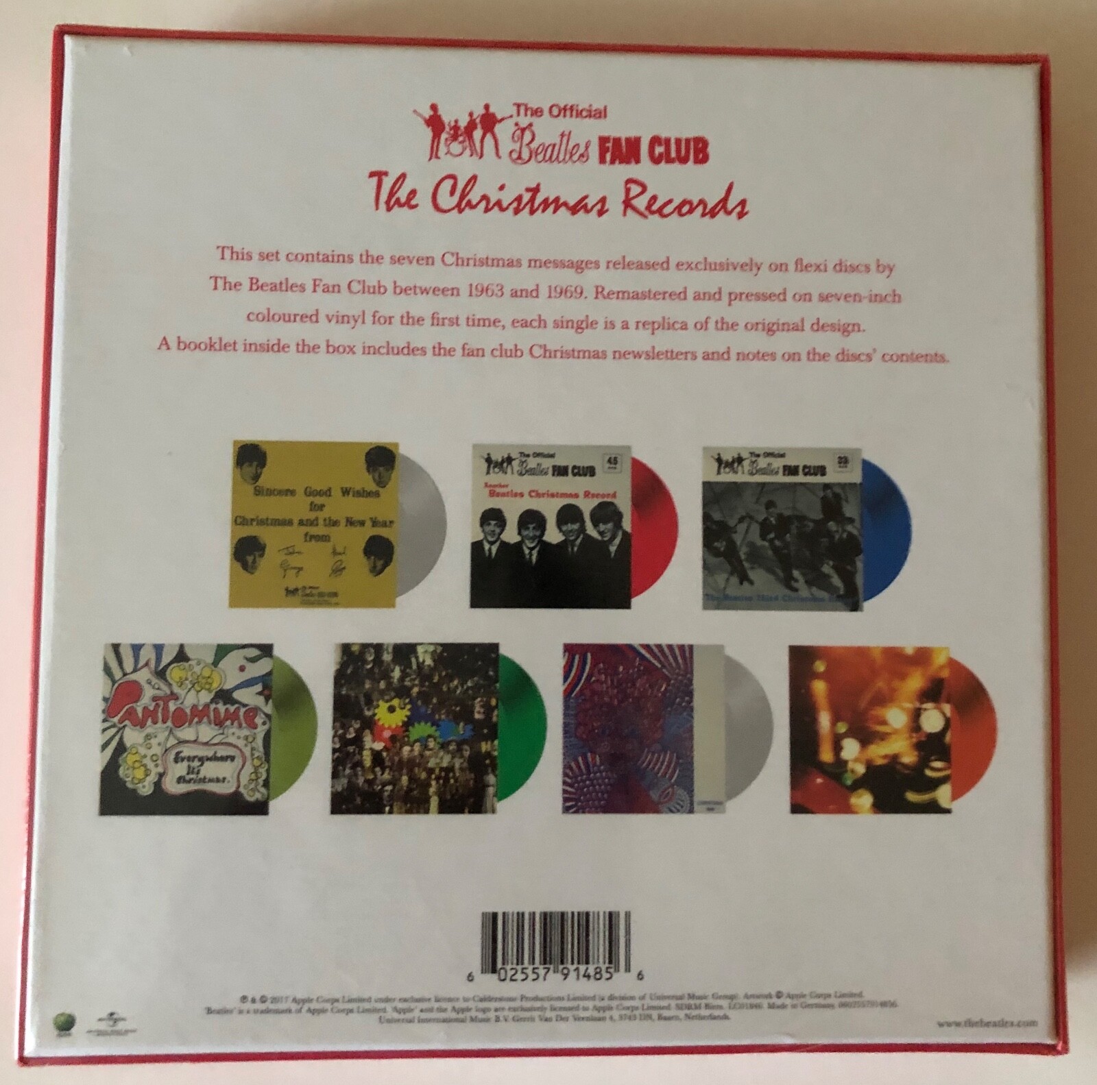 (7) Colored Vinyl 45s Box Set) THE BEATLES ~ THE CHRISTMAS RECORDS ...