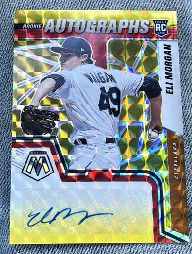 ELI MORGAN 2022 MOSAIC GOLD AUTOGRAPH /88 AUTO CLEVELAND GUARDIANS | eBay
