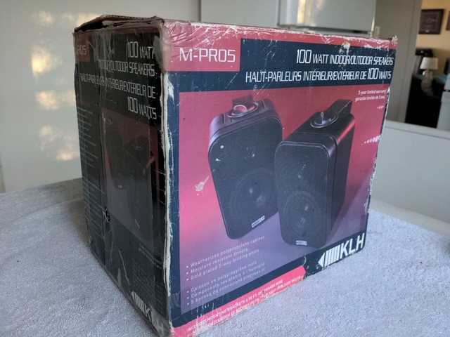KLH M-pro5 Indoor Outdoor 100 Watt 2 Speaker System for sale online | eBay