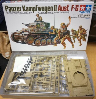 35009 German Panzer Mk.II Ausf.F/G TAMIYA 1:35 plastic model kit | eBay