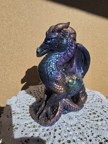 Windstone Editions 9" Pena 1986 Peacock Male Dragon In Beautiful ...