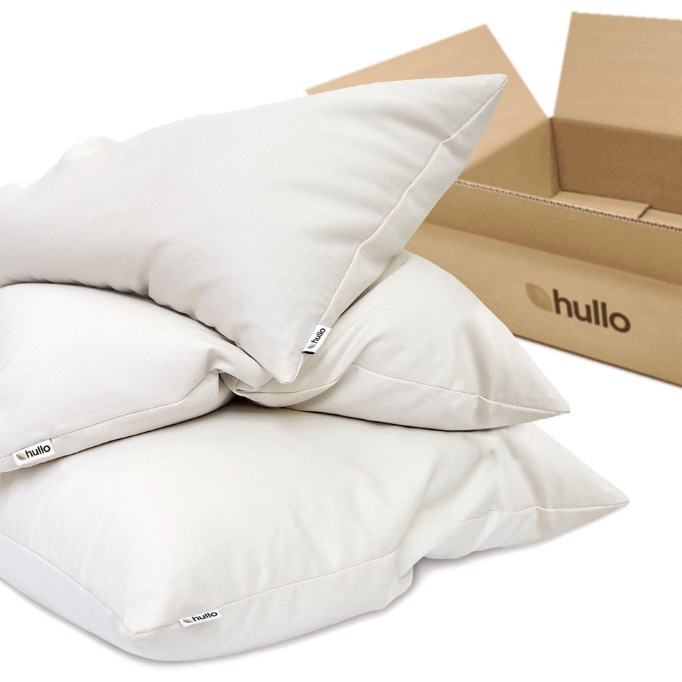 Hullo Buckwheat Pillow 14"×20" • Organic, Cooling, Firm, Japanese Size ...