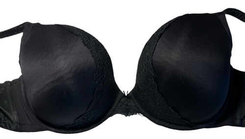 Cacique Bra Womens 44DD Black Underwire Push Up Convertible Lace Full ...