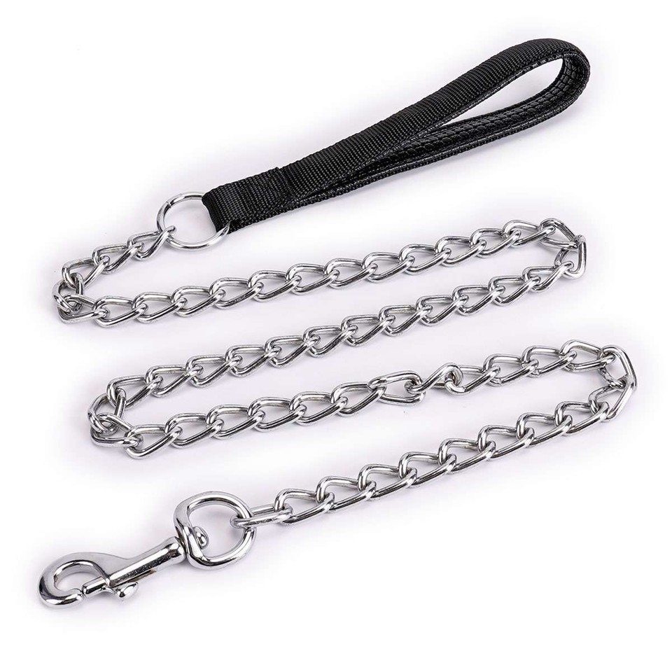 Chain Dog Leash Heavy Duty Chain Link Dog Leash Anti Chew Durable Chain ...