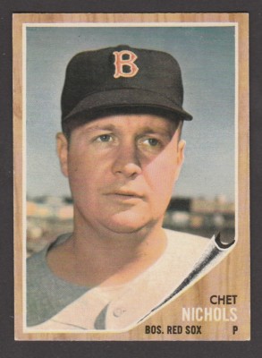 1962 TOPPS BASEBALL # 403 CHET NICHOLS INV A2302 | eBay