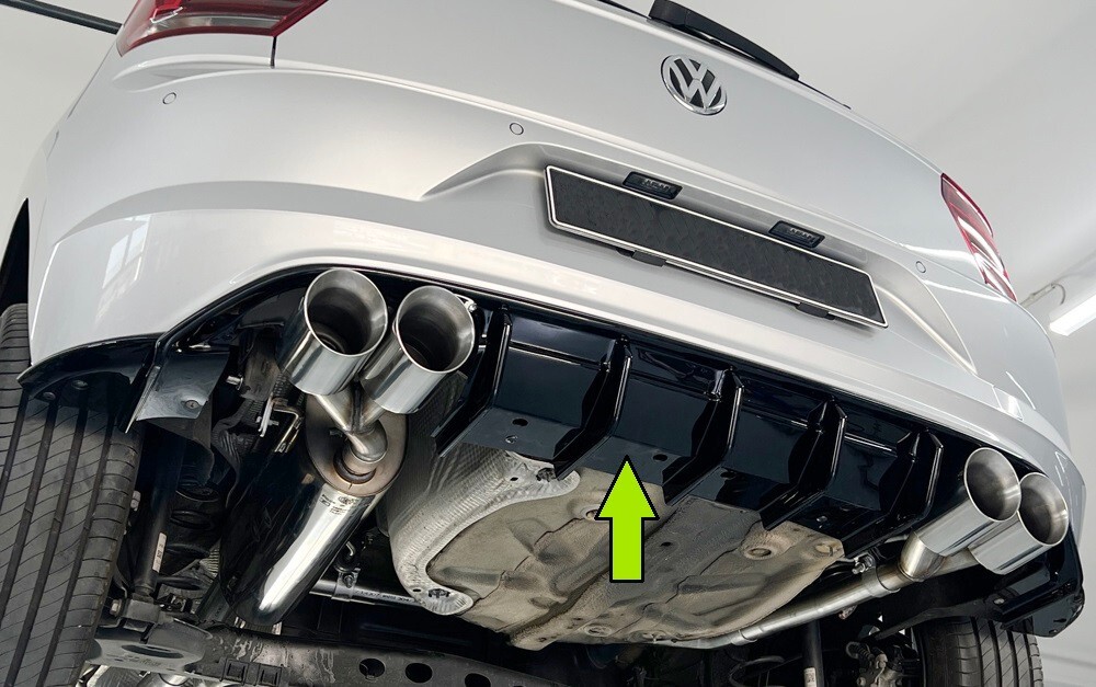 Rieger Heck Heckeinsatz Diffusor passend für VW Polo AW GTI Vorfacelift ...