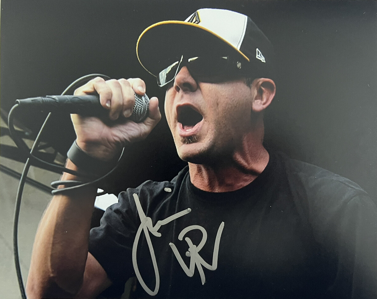 JIM LINDBERG SIGNED 8x10 PHOTO PENNYWISE LEAD SINGER AUTOGRAPH ...