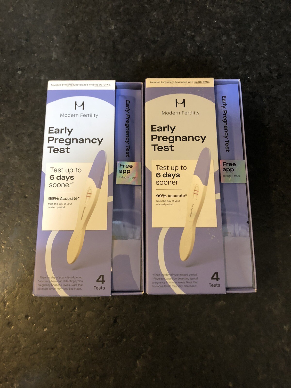 Lot of 2 - Modern Fertility 4ct Early Pregnancy Test Exp 03/24 | eBay
