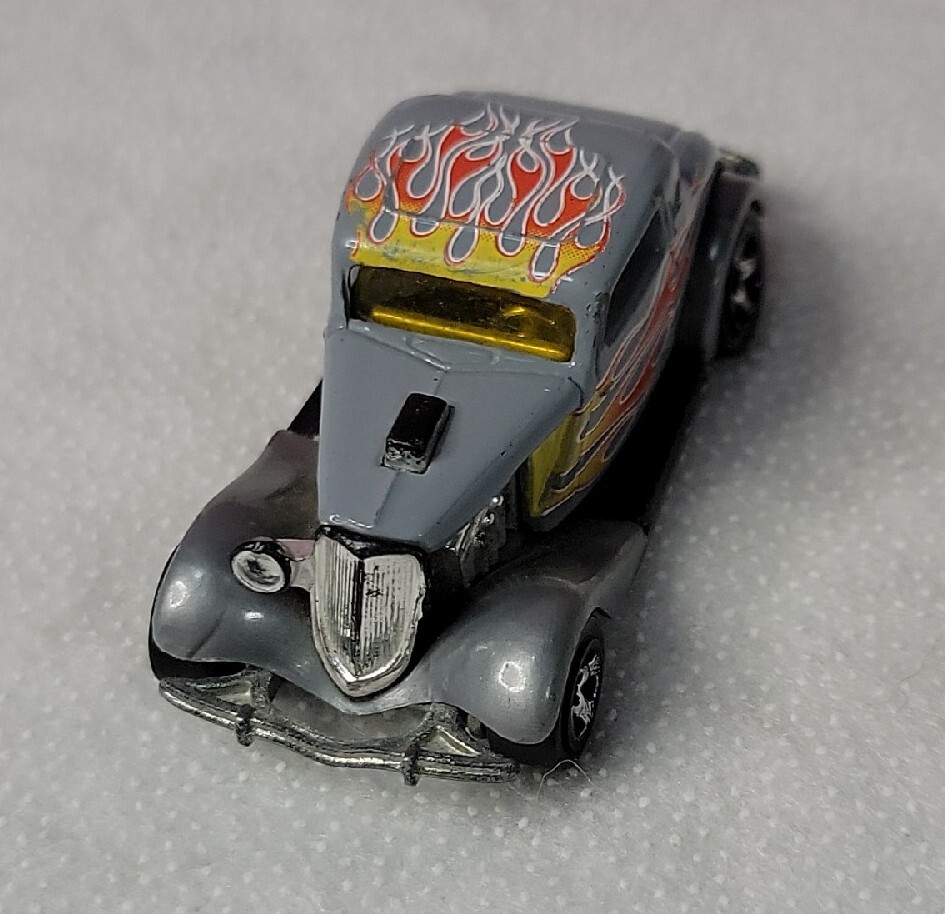 Hot Wheels 1979 Gray Silver Hot Rod Coupe Yellow Flames 1:64 Diecast | eBay
