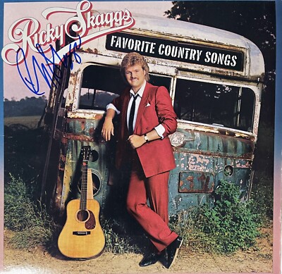 Ricky Skaggs signed 1985 Favorite Country Songs Album Cover/LP/Vinyl ...