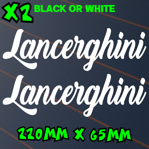 Lancerghini Sticker Car Decal Window For Mitsubishi Lancer Evo JDM ...