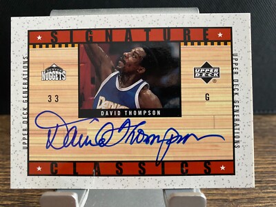 2002-03 Upper Deck Generations - Nuggets David Thompson Autograph Auto ...