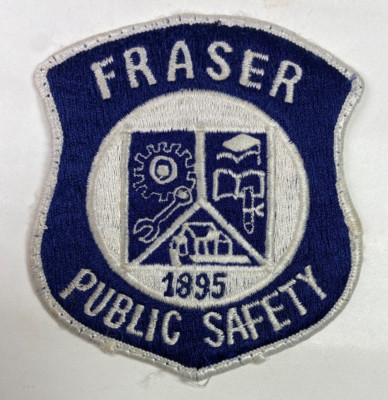 Fraser Public Safety Michigan MI Police Fire EMS Patch G5B | eBay