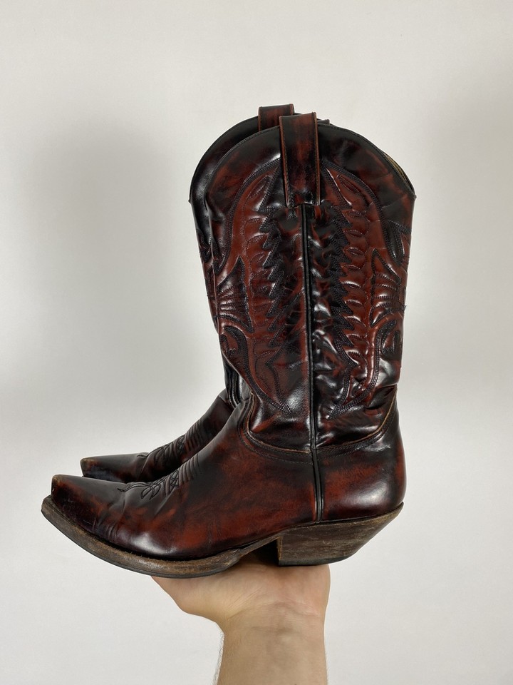 Sendra Style 2073 Cuervo Leather Western Cowboy Boots Shoes Size Us 8 ...