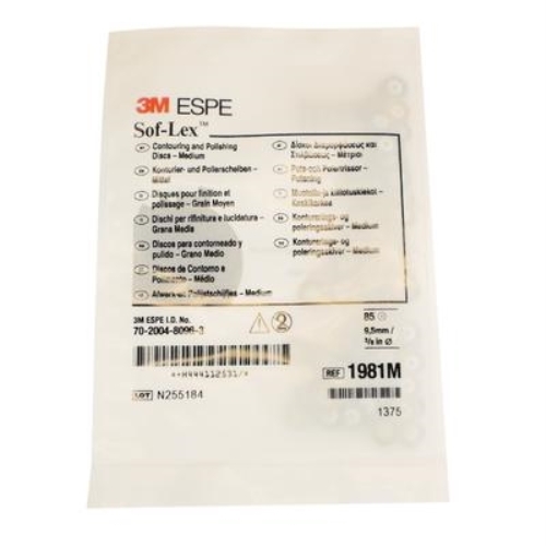 3M SOF-LEX MEDIUM 1981M 3/8 DARK BLUE 85/PK FINISHING & POLISHING DISCS ...